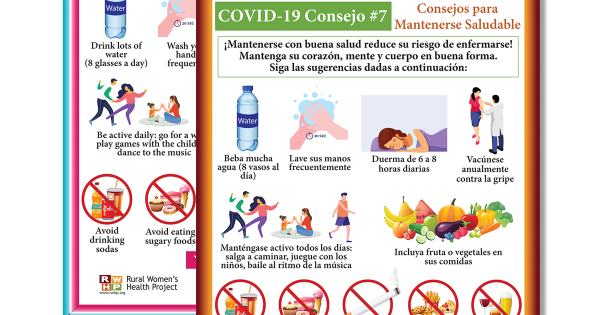 COVID #7: Consejos para mantenerse saludable --- Tips for Staying Healthy